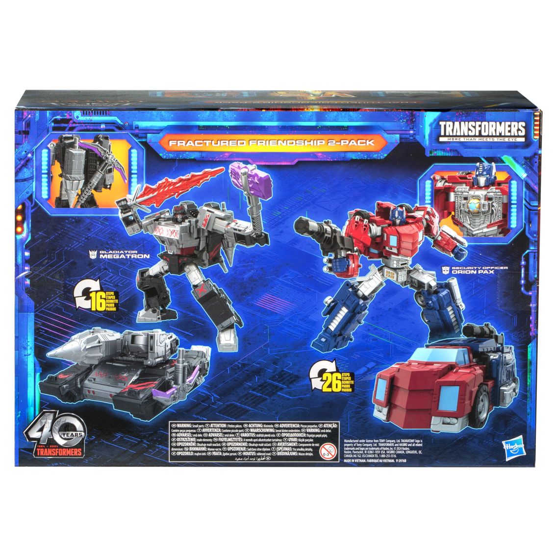 Transformers Legacy United Voyager Class Fractured Friendship 2-Pack, 7 ...