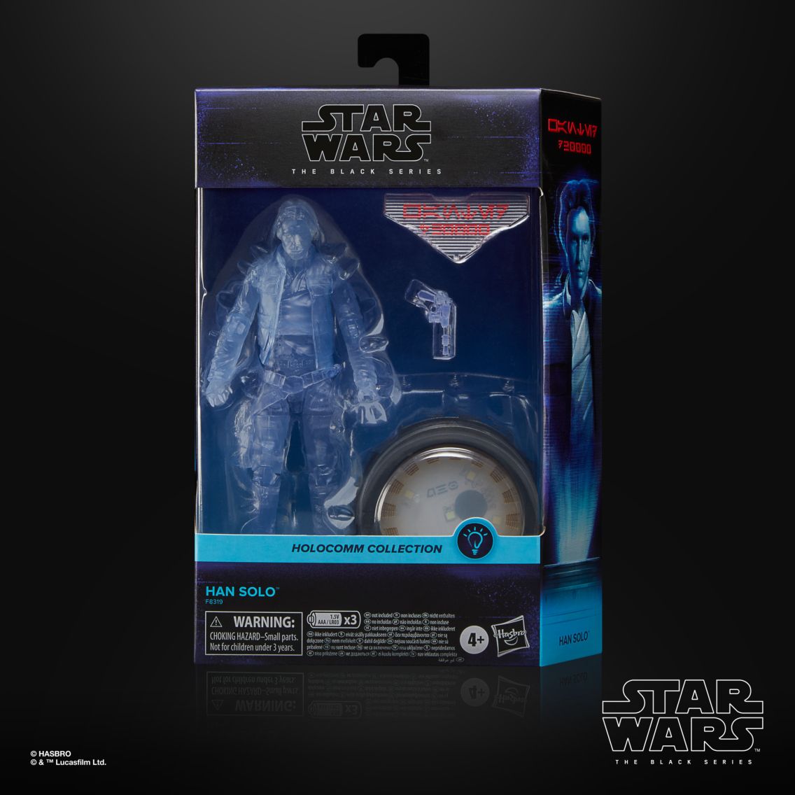 Star Wars The Black Series Holocomm Collection Han Solo, Collectible 6 ...