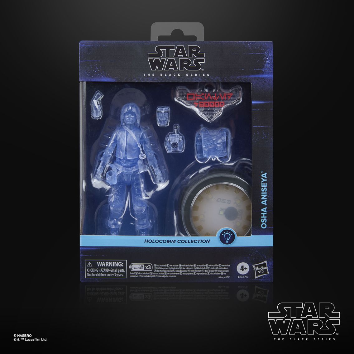 Star Wars The Black Series Holocomm Collection Osha Aniseya ...