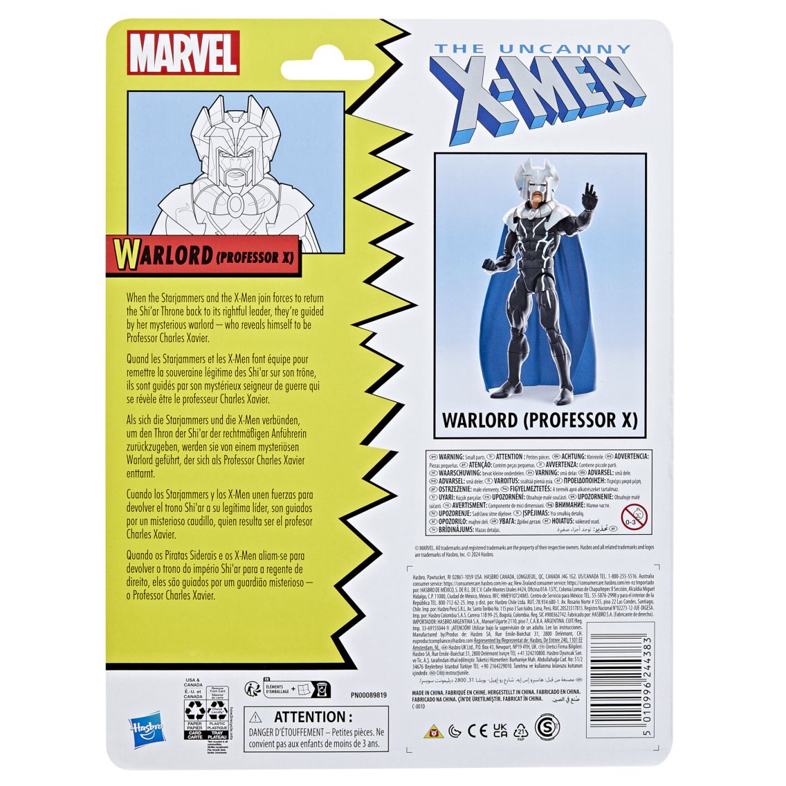 Marvel Legends Series Warlord Professor X Uncanny X Men Retro Marvel Comics Collectible 6 Inch Action Figure Hasbro Pulse