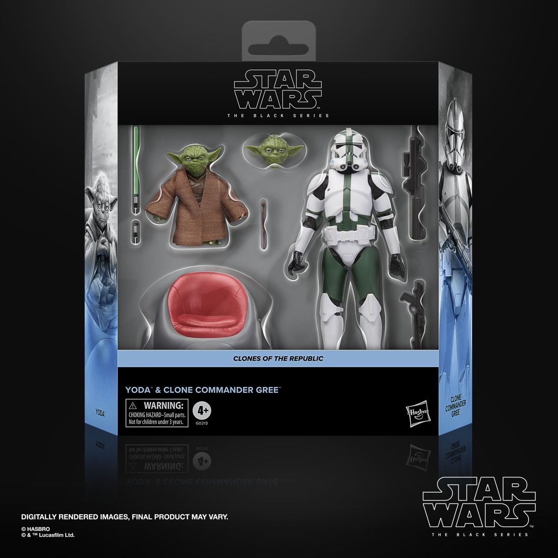 Star Wars The Black Series Clones of the Republic Yoda & Clone ...