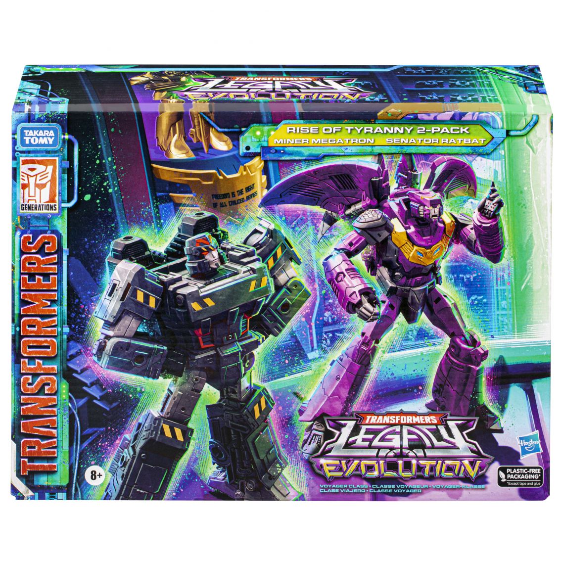 Transformers Toys Legacy Evolution Miner Megatron & Senator Ratbat Rise ...