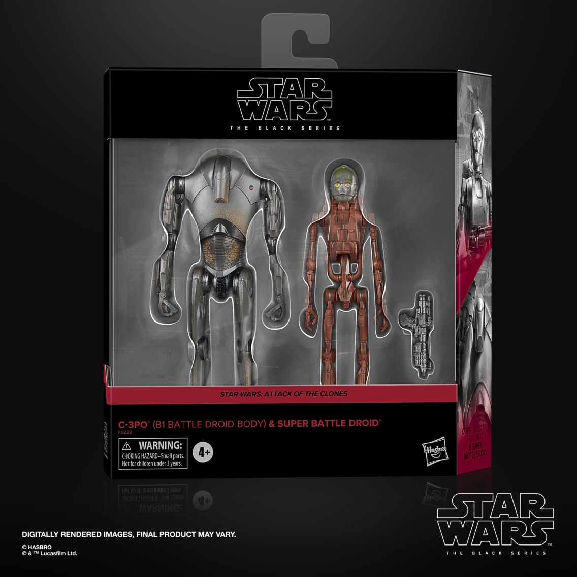 Star Wars The Black Series C-3PO (B1 Battle Droid Body) & Super Battle ...