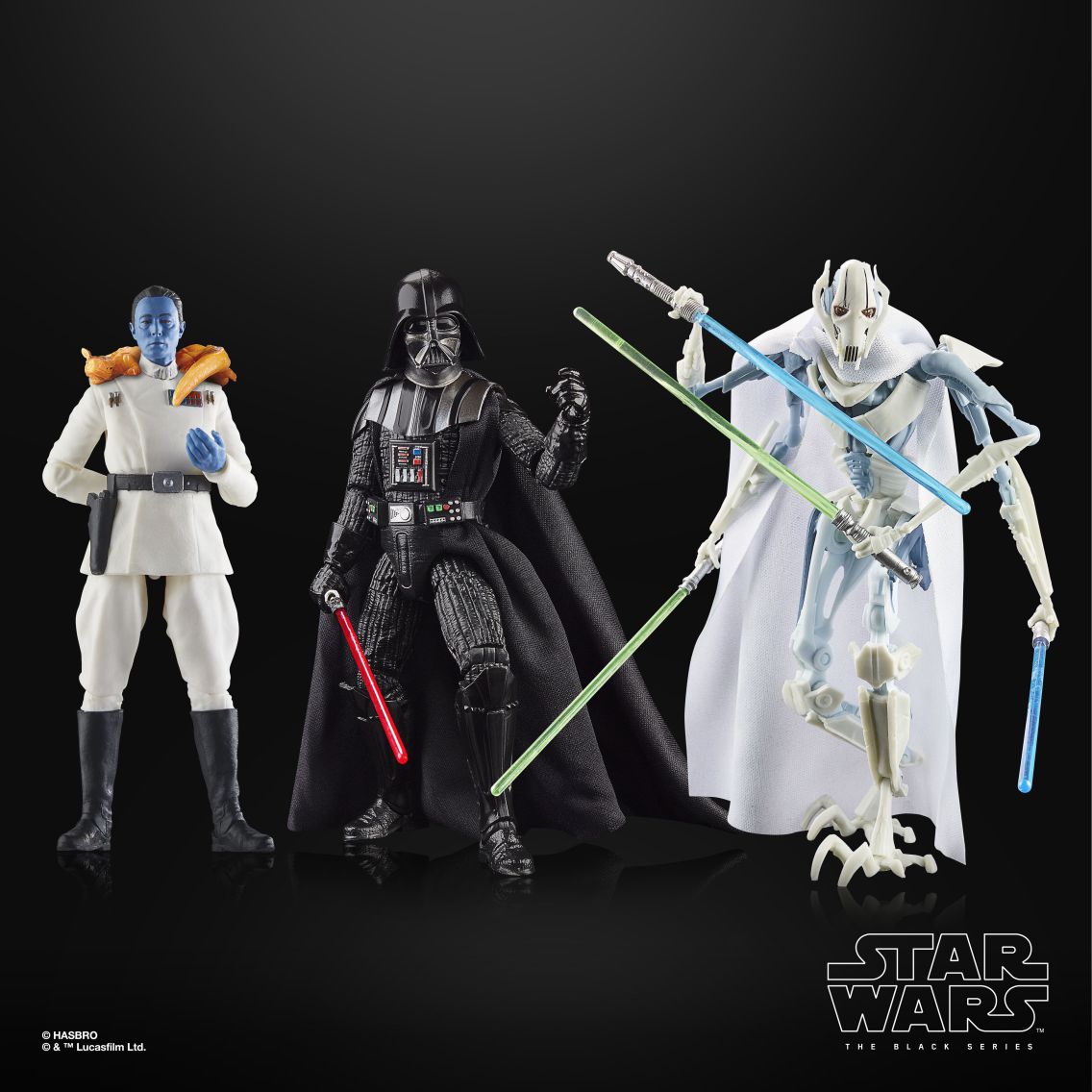 Star Wars The Black Series Darth Vader, Grand Admiral Thrawn, General ...