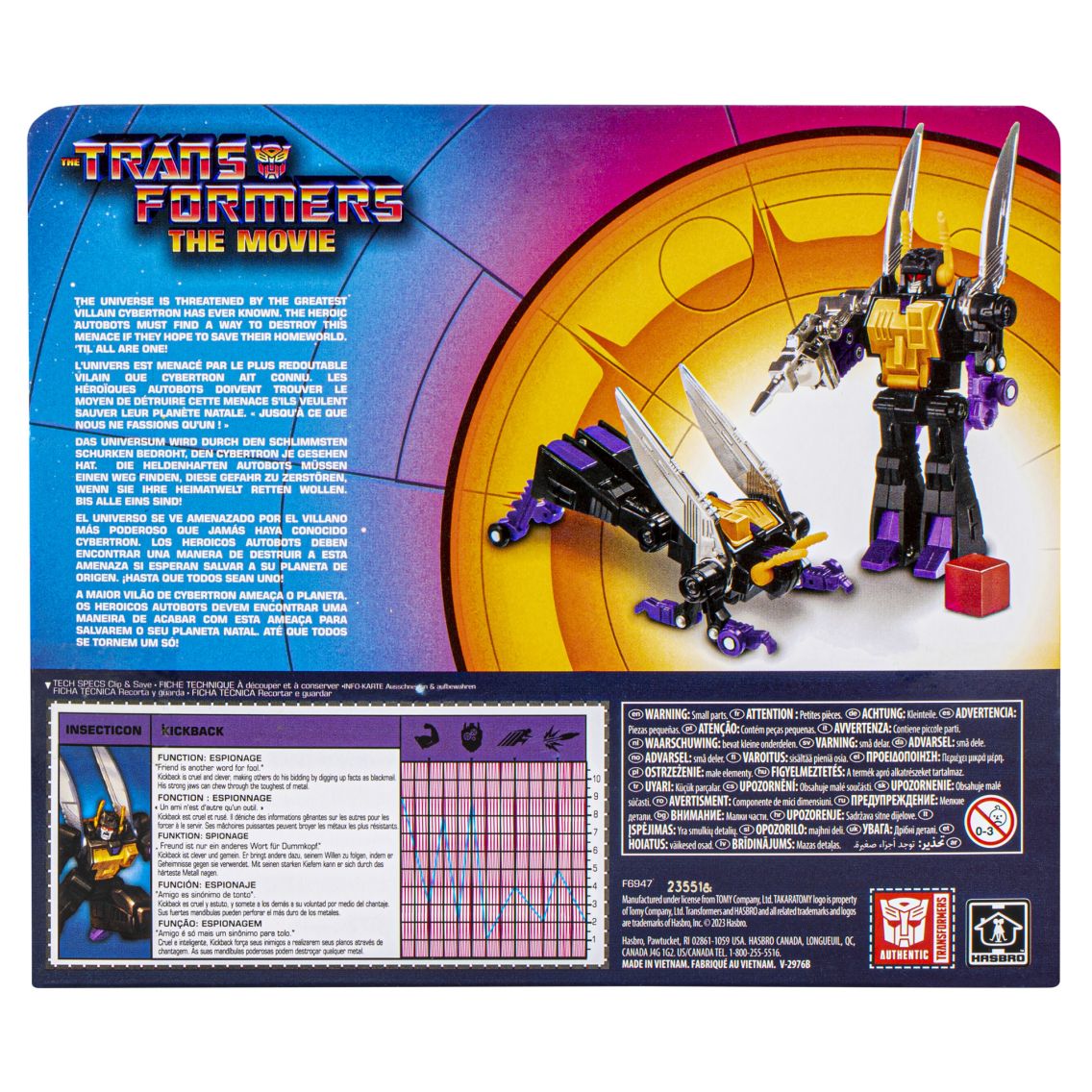 Transformers Toys Retro The Transformers: The Movie G1 Kickback Toy, 5. ...