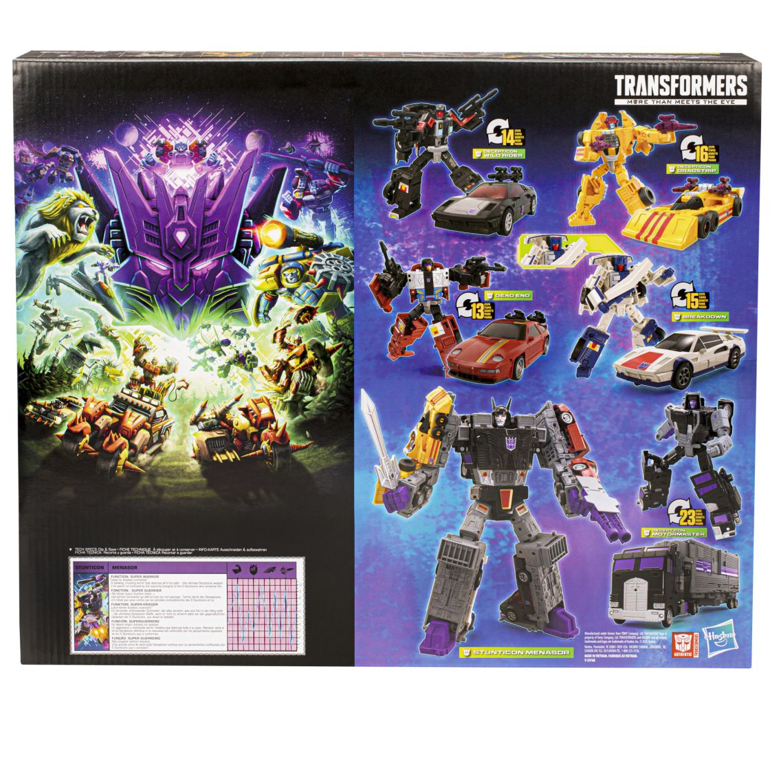 Transformers Toys Legacy Evolution Stunticon Menasor Combiner Toy With ...