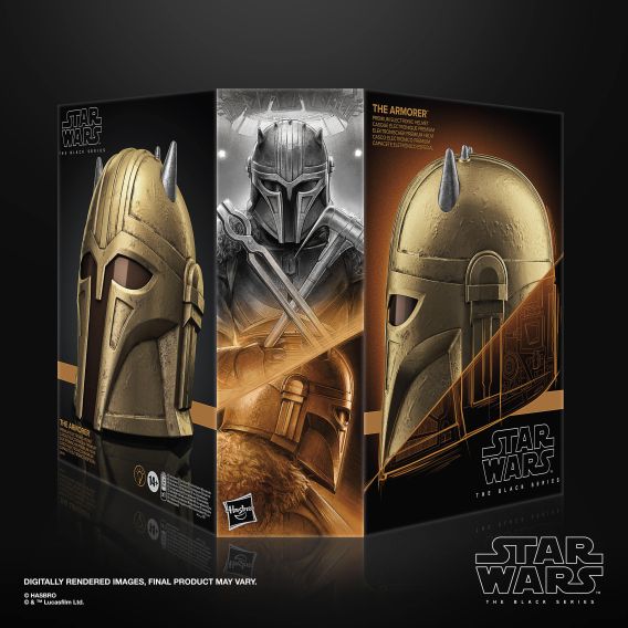 Star Wars The Black Series The Armorer Premium Electronic Helmet ...