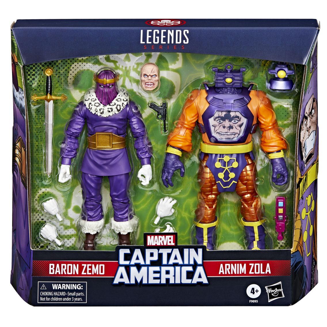 Marvel Legends Series Baron Zemo and Arnim Zola, Captain America ...