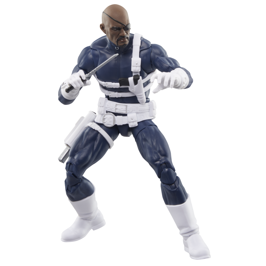 Marvel Legends Series S.H.I.E.L.D 3 Pack Captain America Comics Collectible 6 Inch Action Figures Nick Fury Jr. Sharon Carter and Dum Dum Dugan Hasbro Pulse