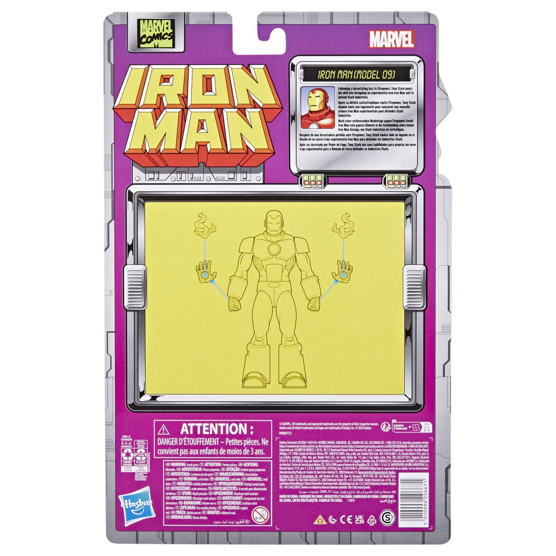 Marvel Legends Series Iron Man (Model 09), Iron Man Comics Collectible ...