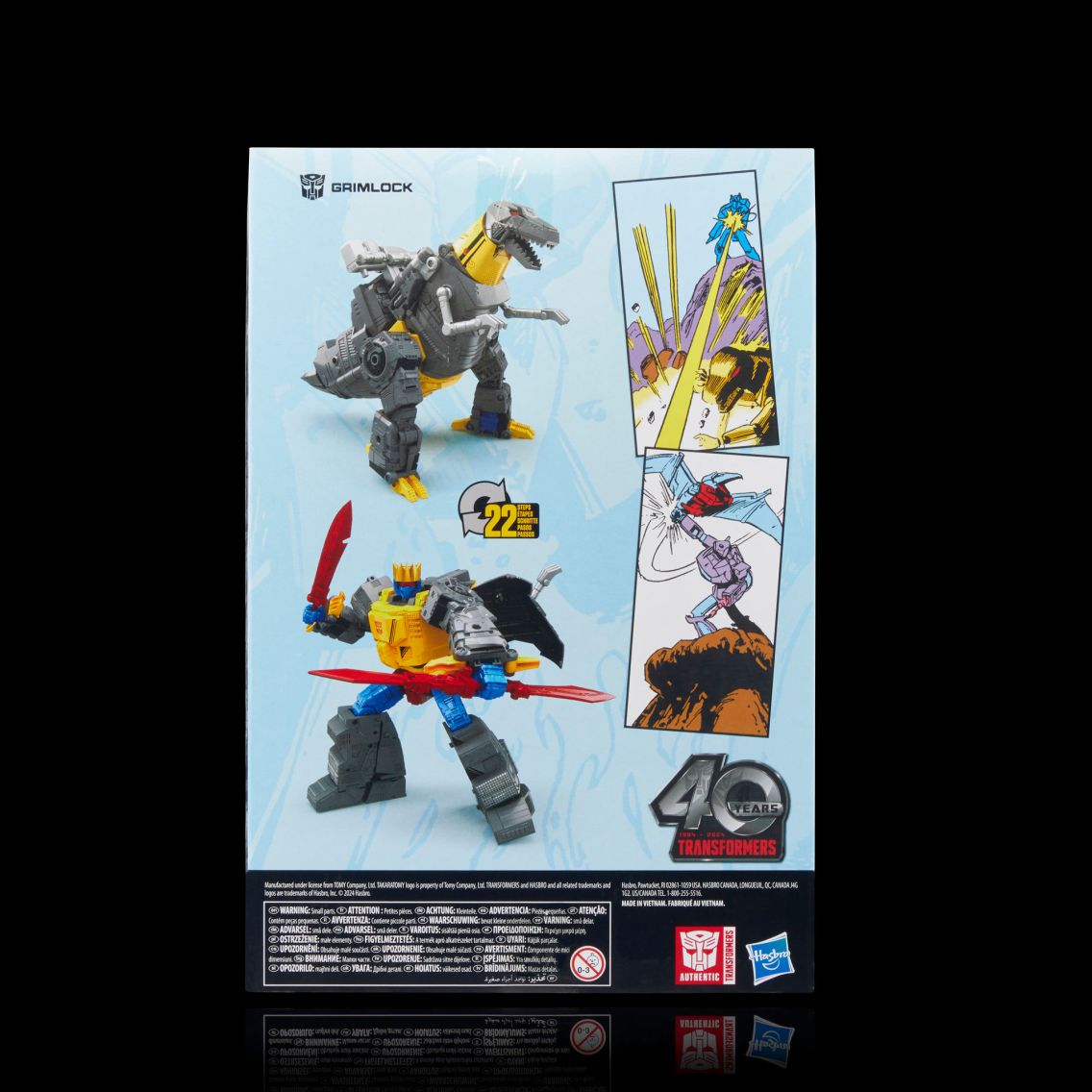 Transformers Generations 40th Anniversary Comic Edition Grimlock Action ...