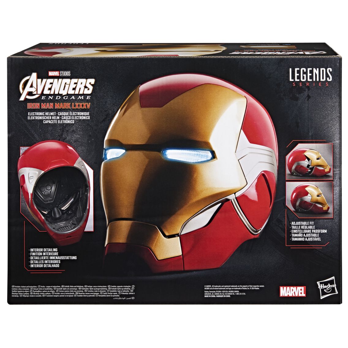 Marvel Legends Series Iron Man Premium Electronic Helmet with Light FX ...