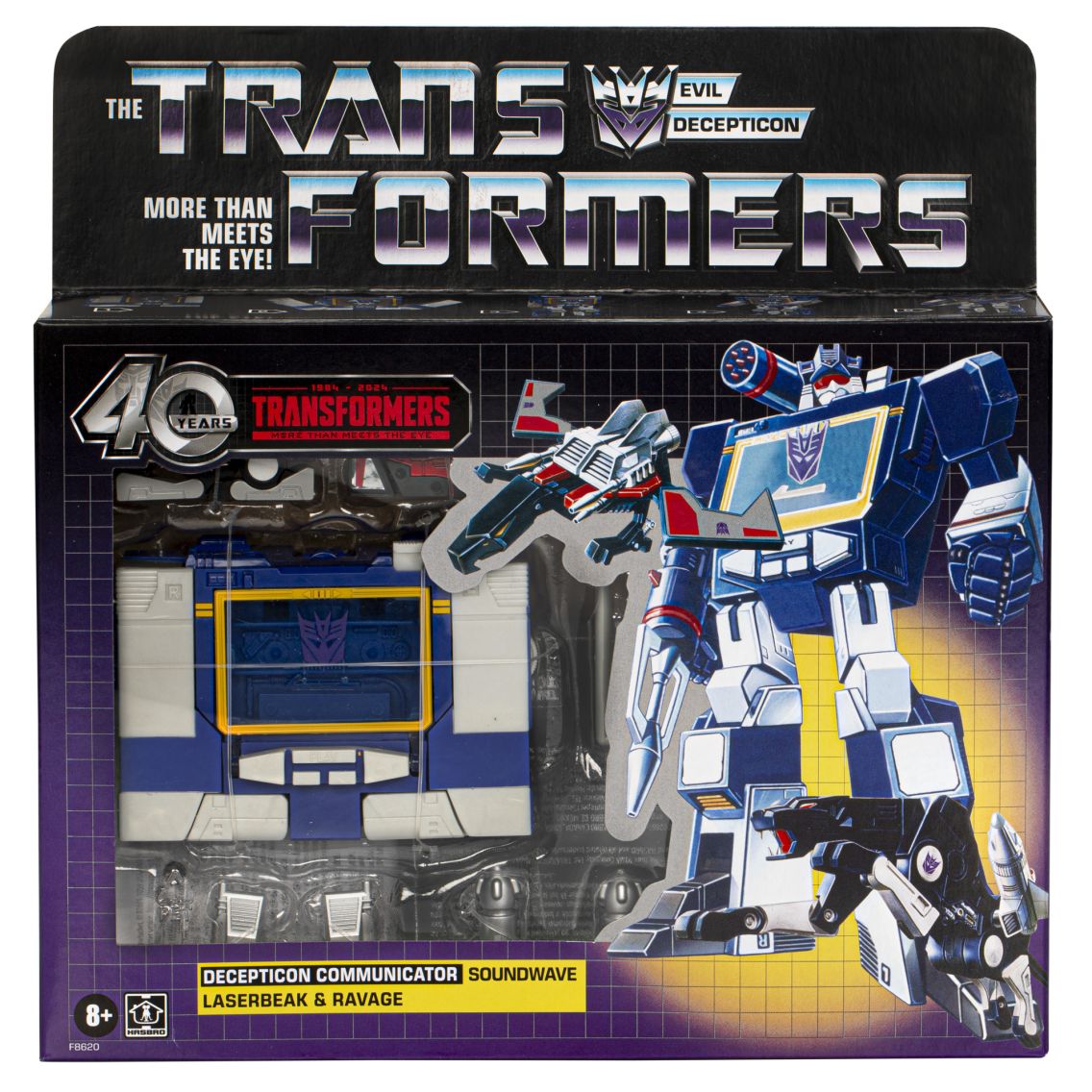 Transformers Toys Retro 40th Anniversary G1 Soundwave, Laserbeak ...