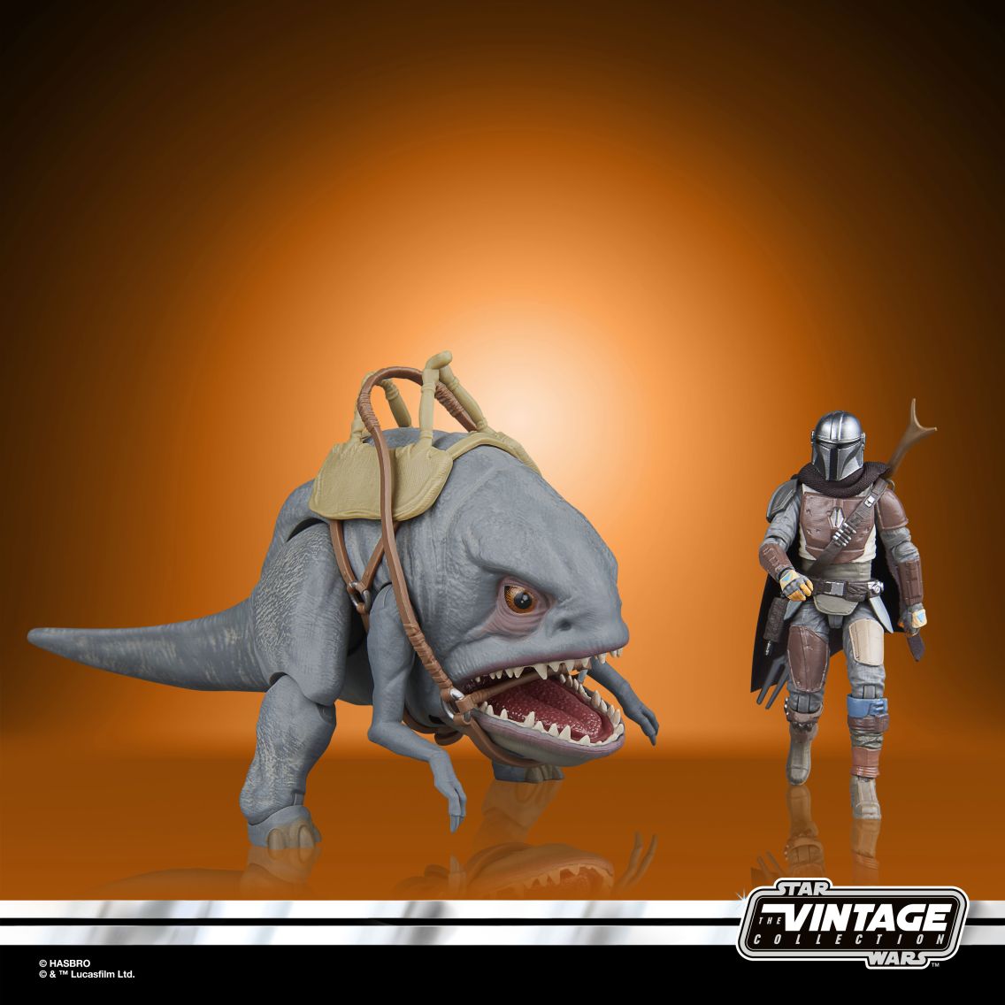 Star Wars The Vintage Collection Blurrg & The Mandalorian, Star Wars ...