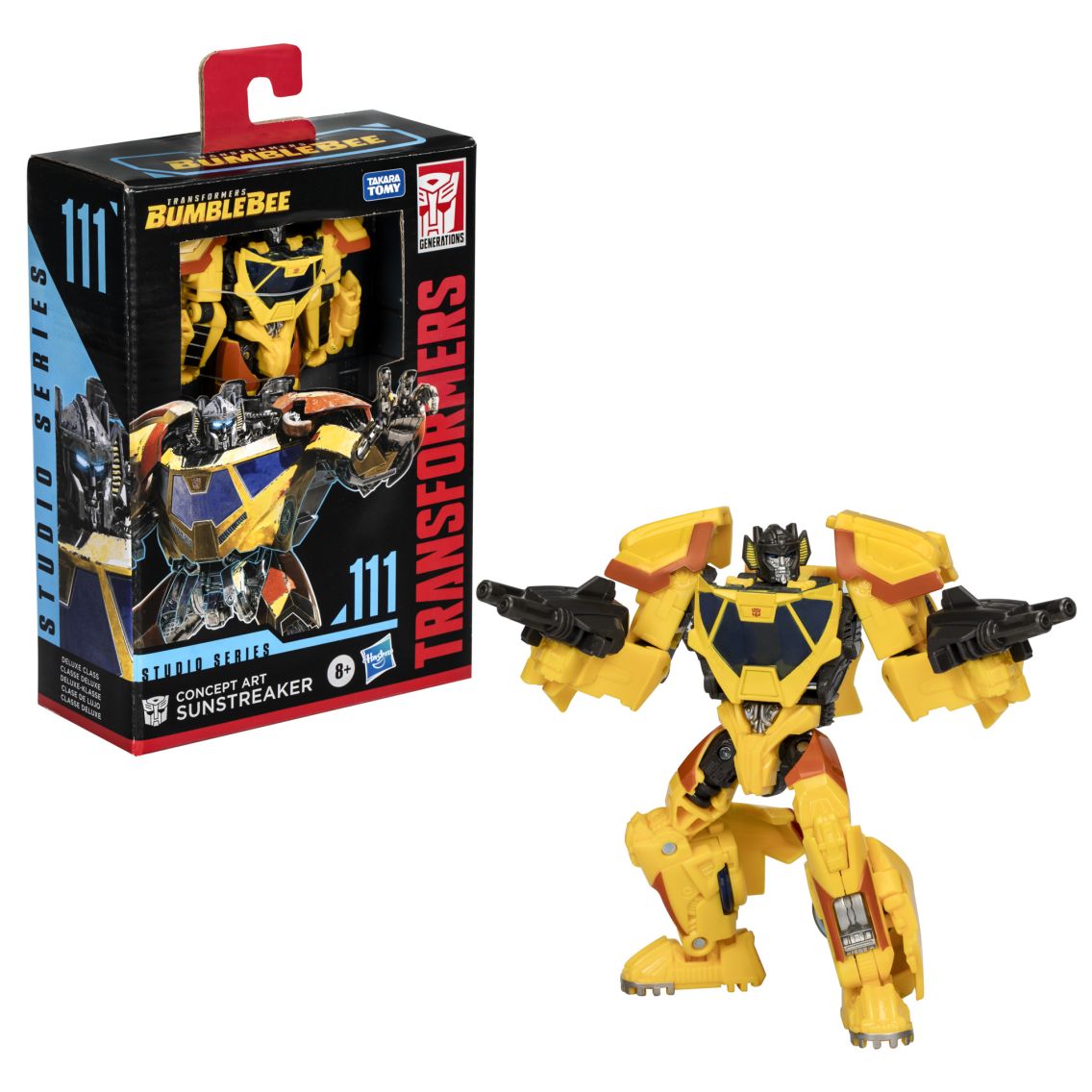 Transformers Toys Studio Series Deluxe Transformers: Bumblebee 111 Concept Art Sunstreaker, 4.5 ...