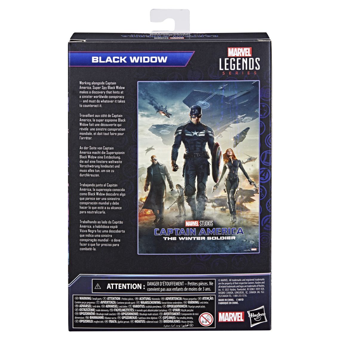 Marvel Legends Series Black Widow, Captain America: The Winter Soldier ...