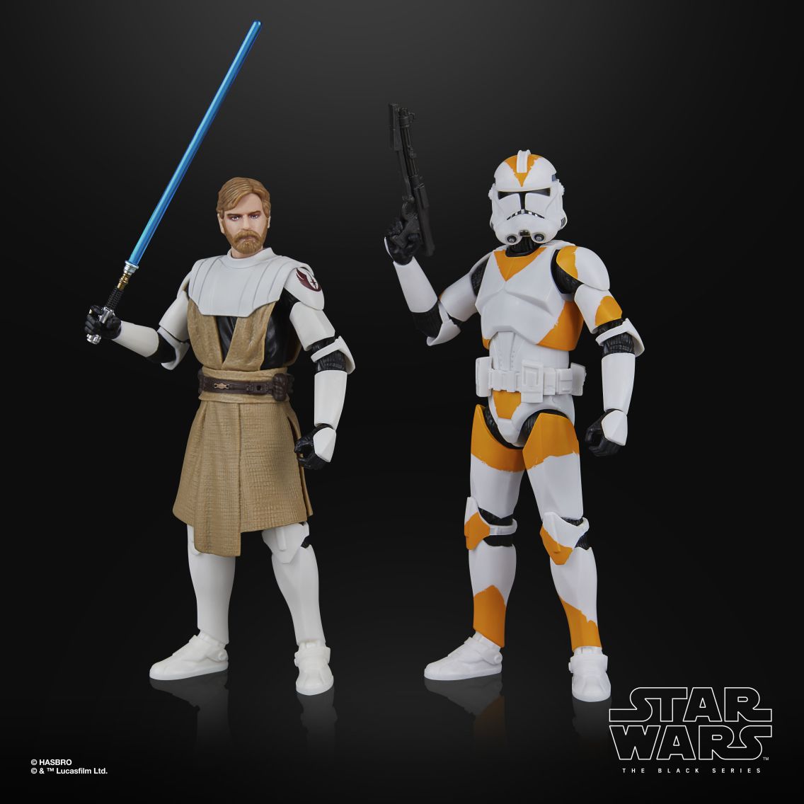 Star Wars The Black Series Obi-Wan Kenobi & Clone Trooper (212th), Star ...