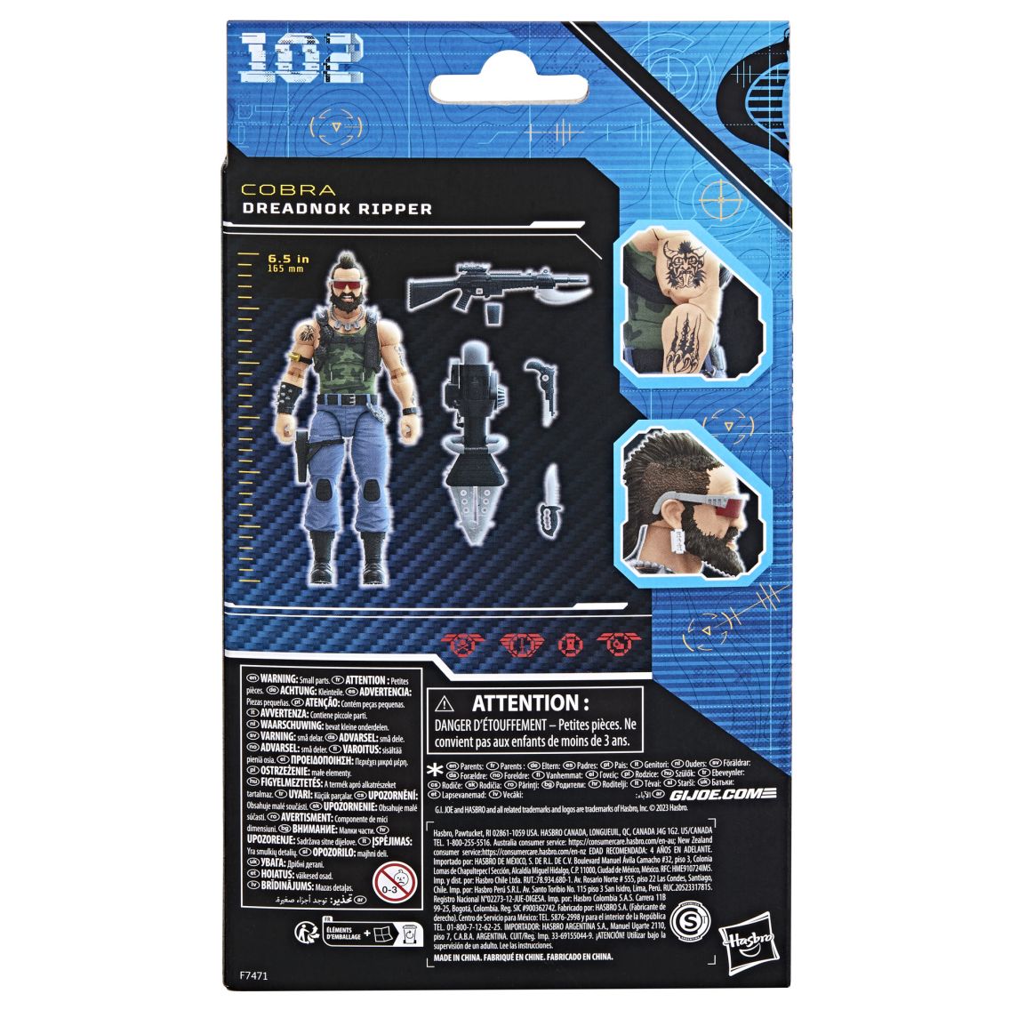 G.I. Joe Classified Series Dreadnok Ripper, Collectible G.I. Joe Action ...