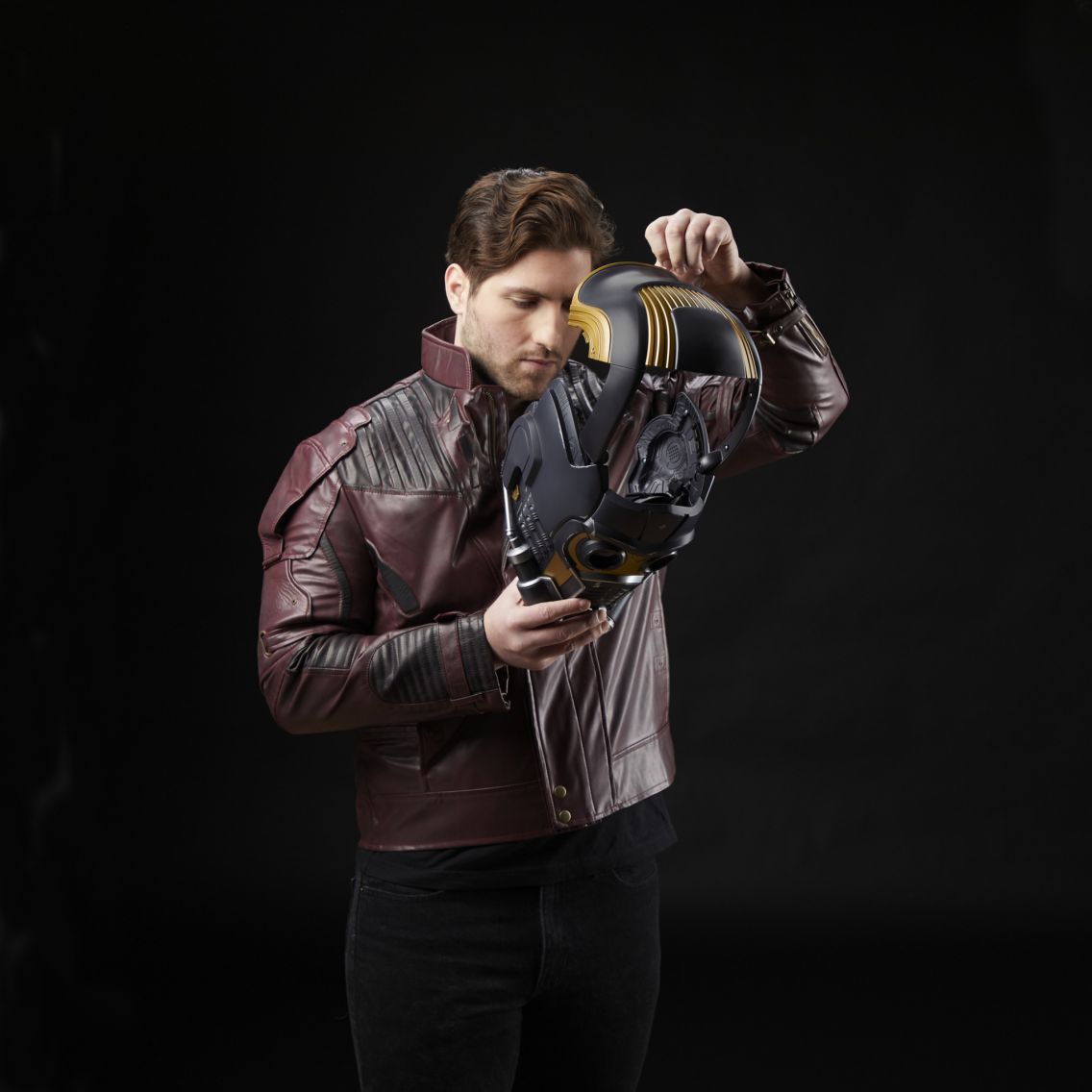 Marvel Legends Series Star-Lord Premium Electronic Roleplay Helmet with ...