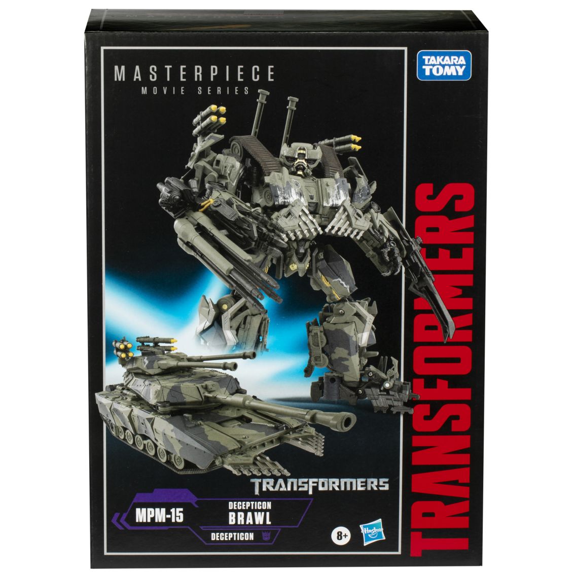 Transformers Toys Movie Masterpiece Transformers Movie 1 MPM 15 Decepticon Brawl Toy 10.5 inch Action Figure For Boys and Girls Ages 8 Hasbro Pulse