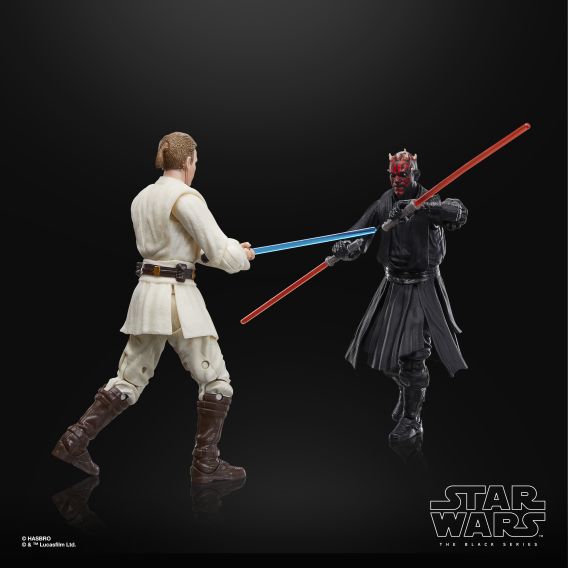Star Wars The Black Series Qui-Gon Jinn, Darth Maul, Obi-Wan Kenobi Star Wars: The Phantom ...