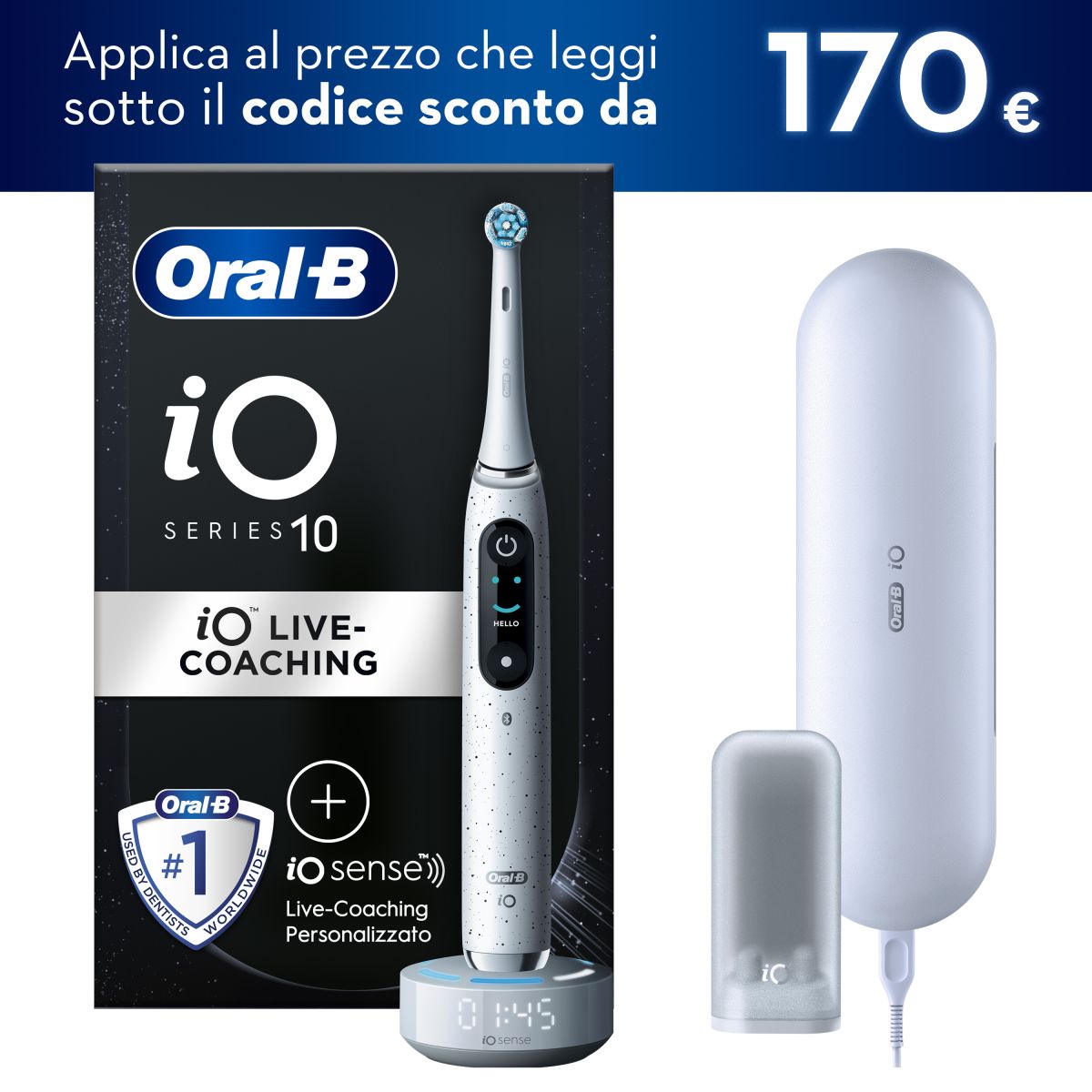 Oral-B Spazzolino Elettrico iO 10 Bianco | Oral B Store
