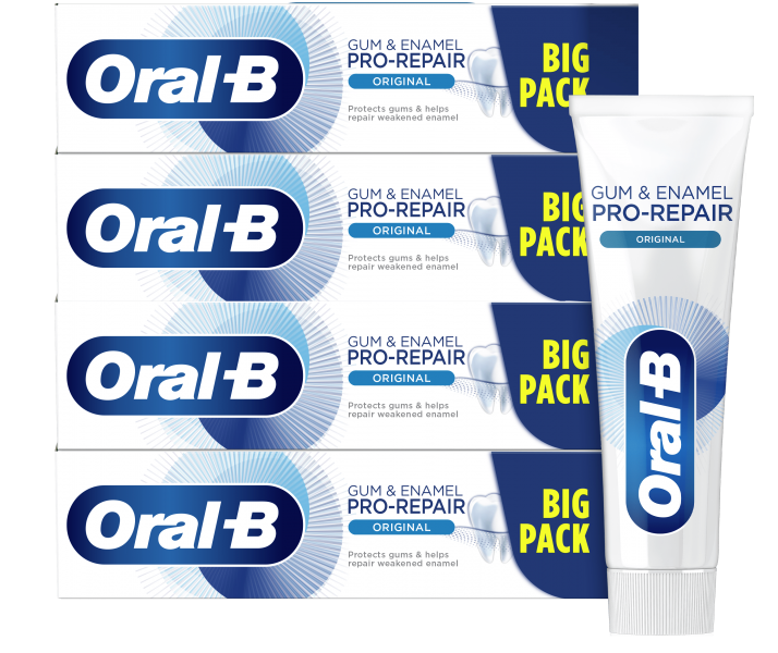 Oral-B Dentifricio Gengive & Smalto Pro-Repair Classico, 4 Dentifrici ...