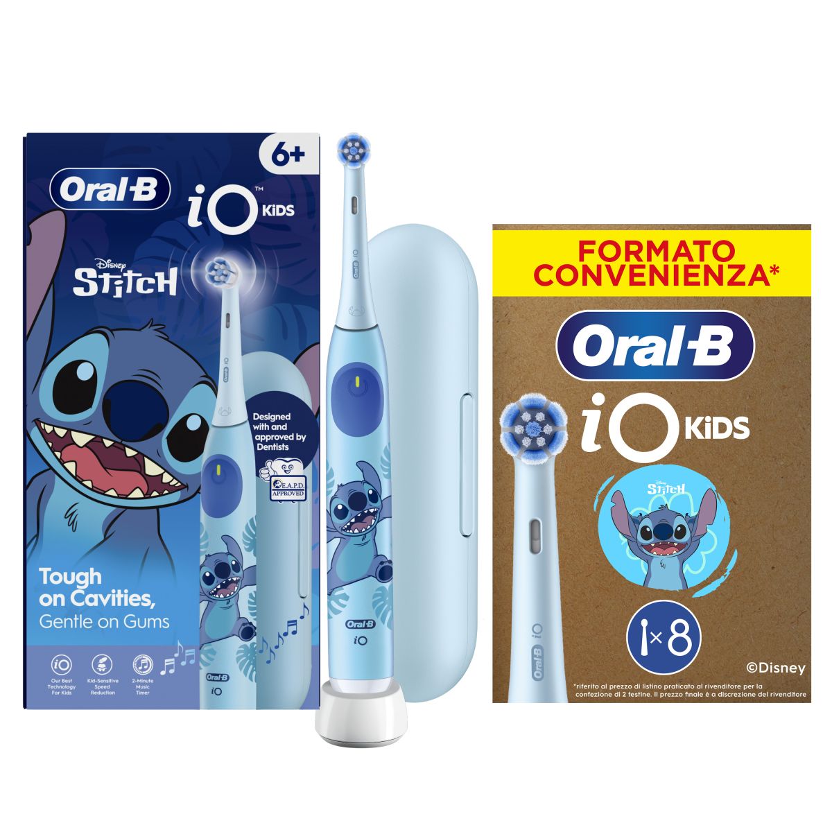 Oral-B Spazzolino Elettrico iO Kids Stitch Disney, 1 Testina, 1 ...