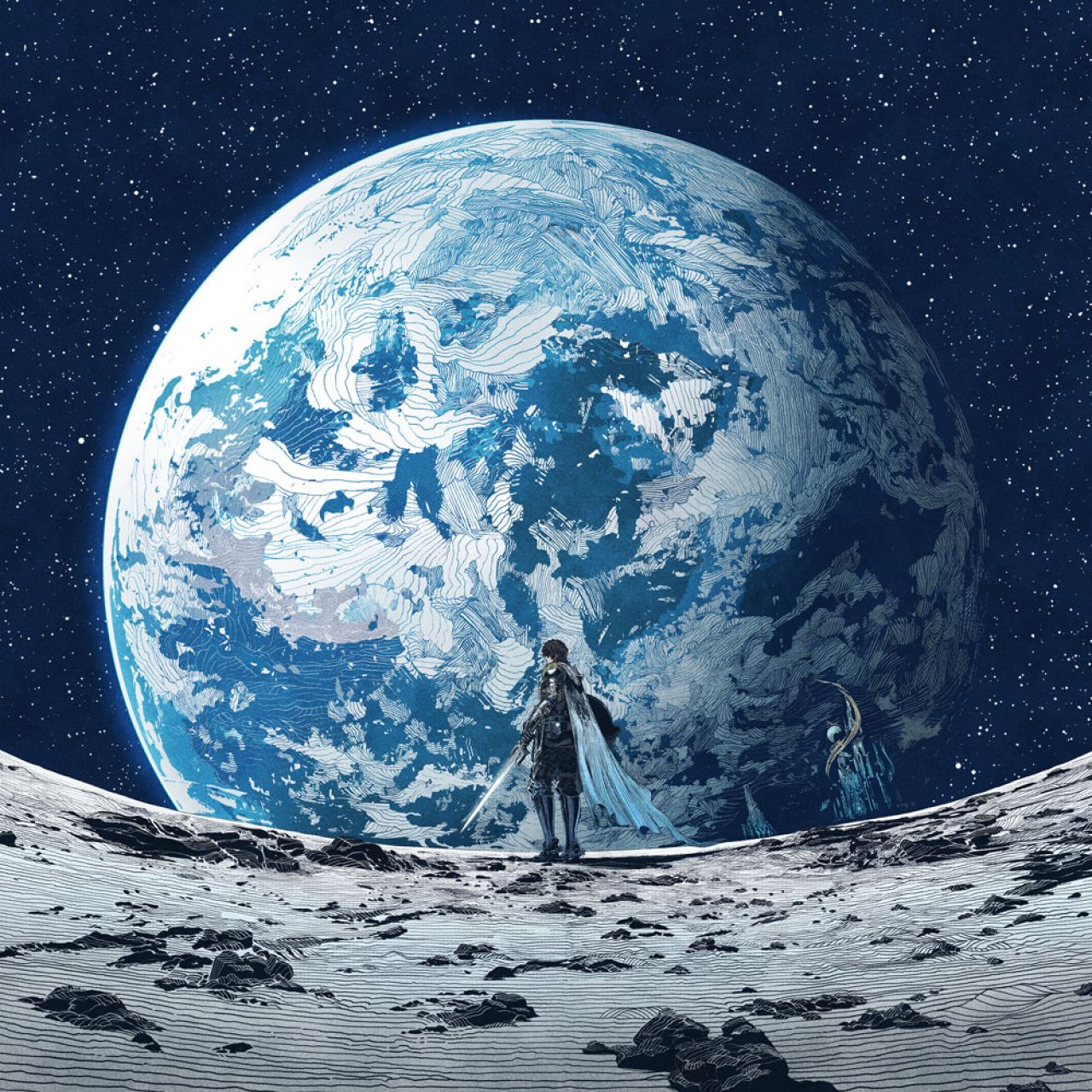 Official Endwalker Artwork from Vinyl Version : r/ffxiv