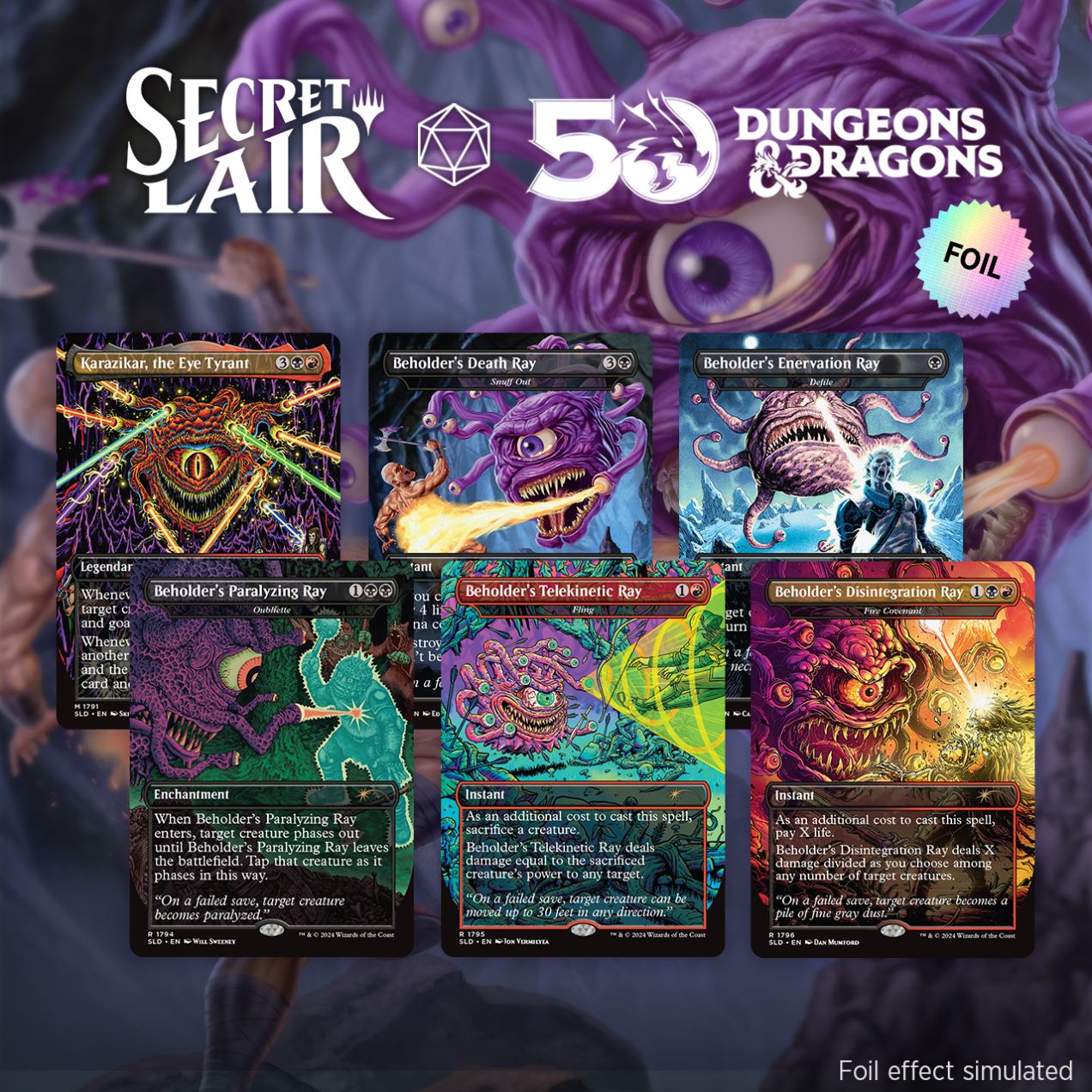 Secret Lair x Dungeons & Dragons®: Death is In the Eyes of the Beholder ...