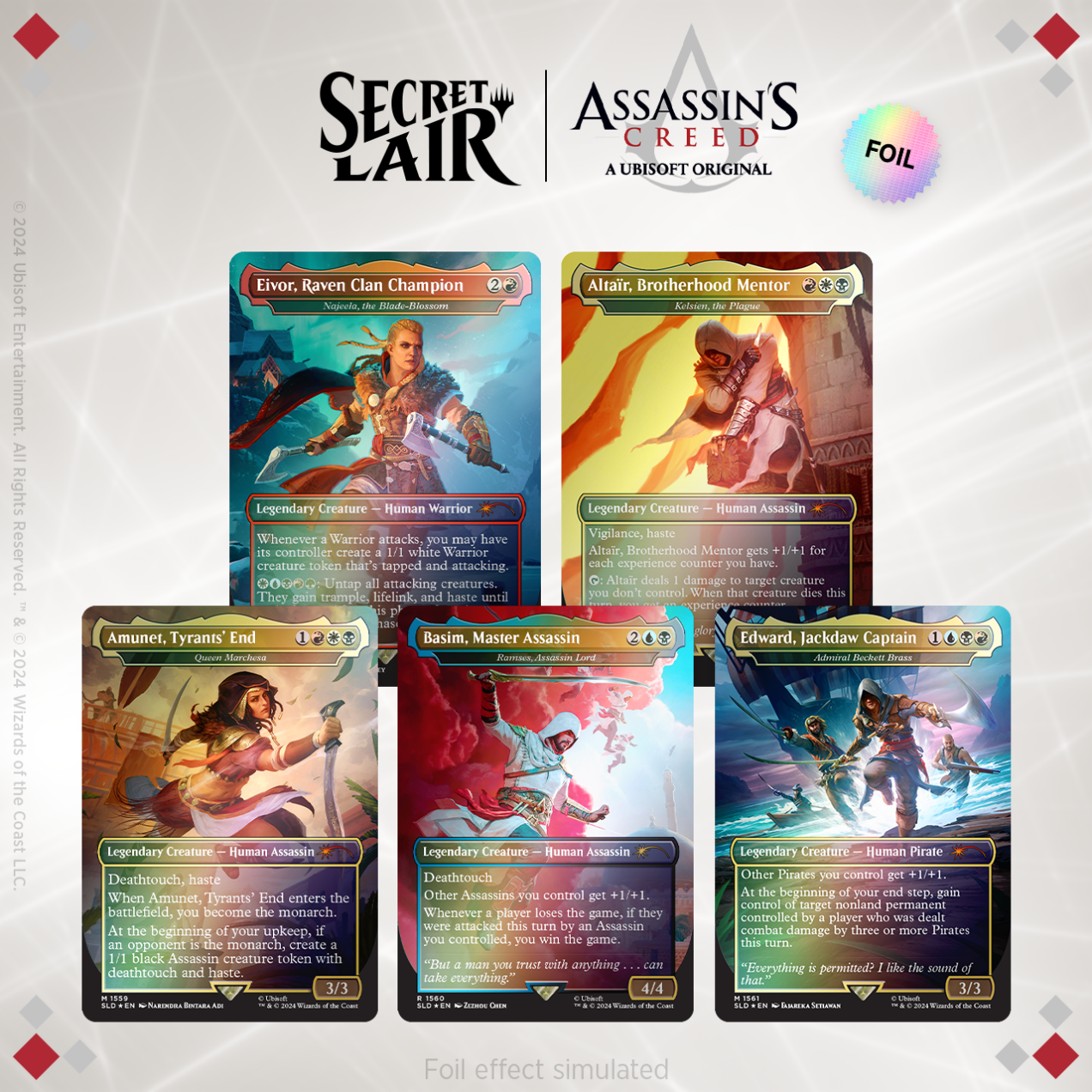 Secret Lair x Assassin’s Creed: Lethal Legends Foil Edition | Secret Lair