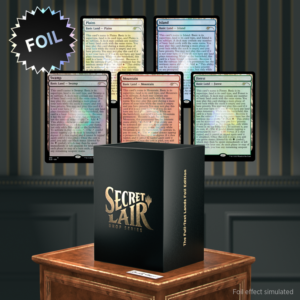 The Full-Text Lands Foil Edition | Secret Lair