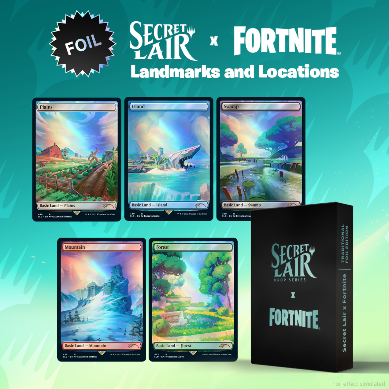 Secret Lair x FORTNITE: Landmarks and Locations Foil Edition | Secret Lair