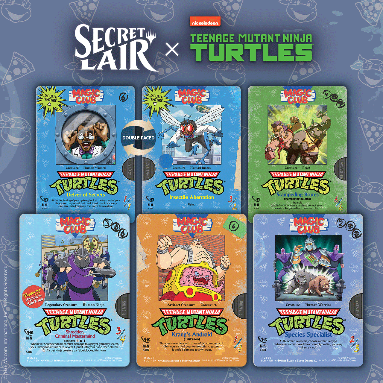 Secret Lair x Teenage Mutant Ninja Turtles: VHS Villains | Secret Lair