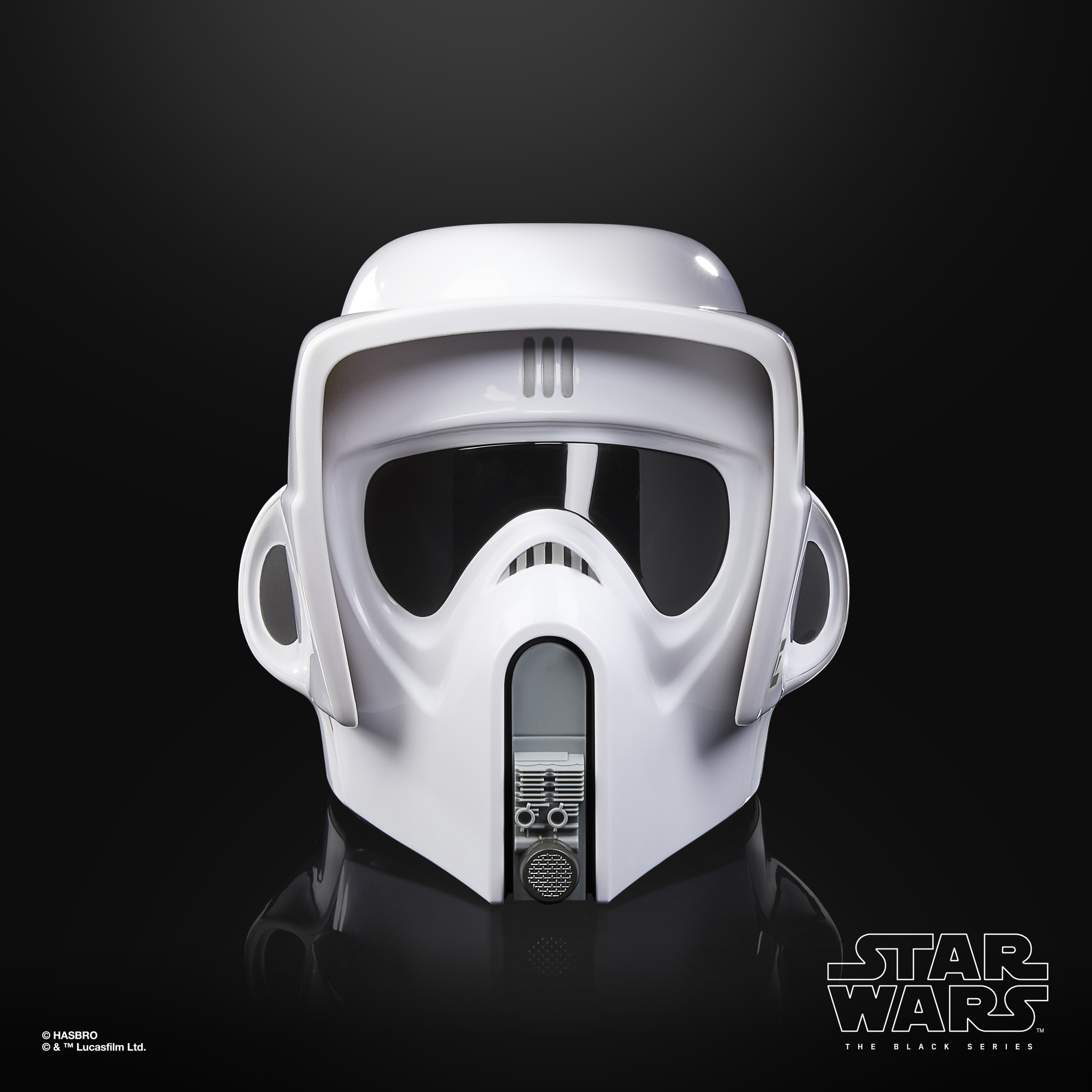 Star Wars 黑標系列帝國斥候兵優質電子頭盔連音效，《星球大戰：武士復仇》成人角色扮演道具 | Hasbro Pulse