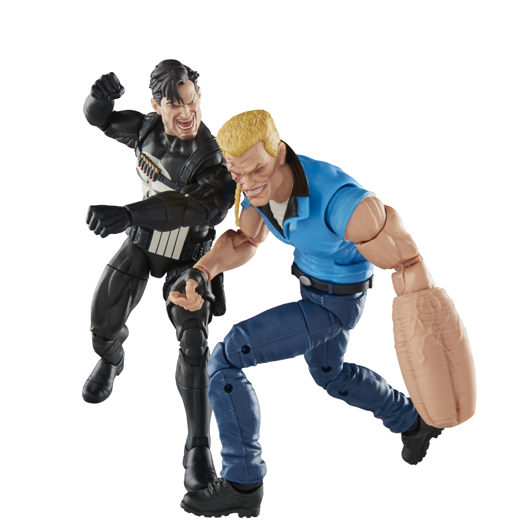Marvel Legends Series Punisher and Bushwacker, Comics Collectible 6-Inch Action Figures | Hasbro ...