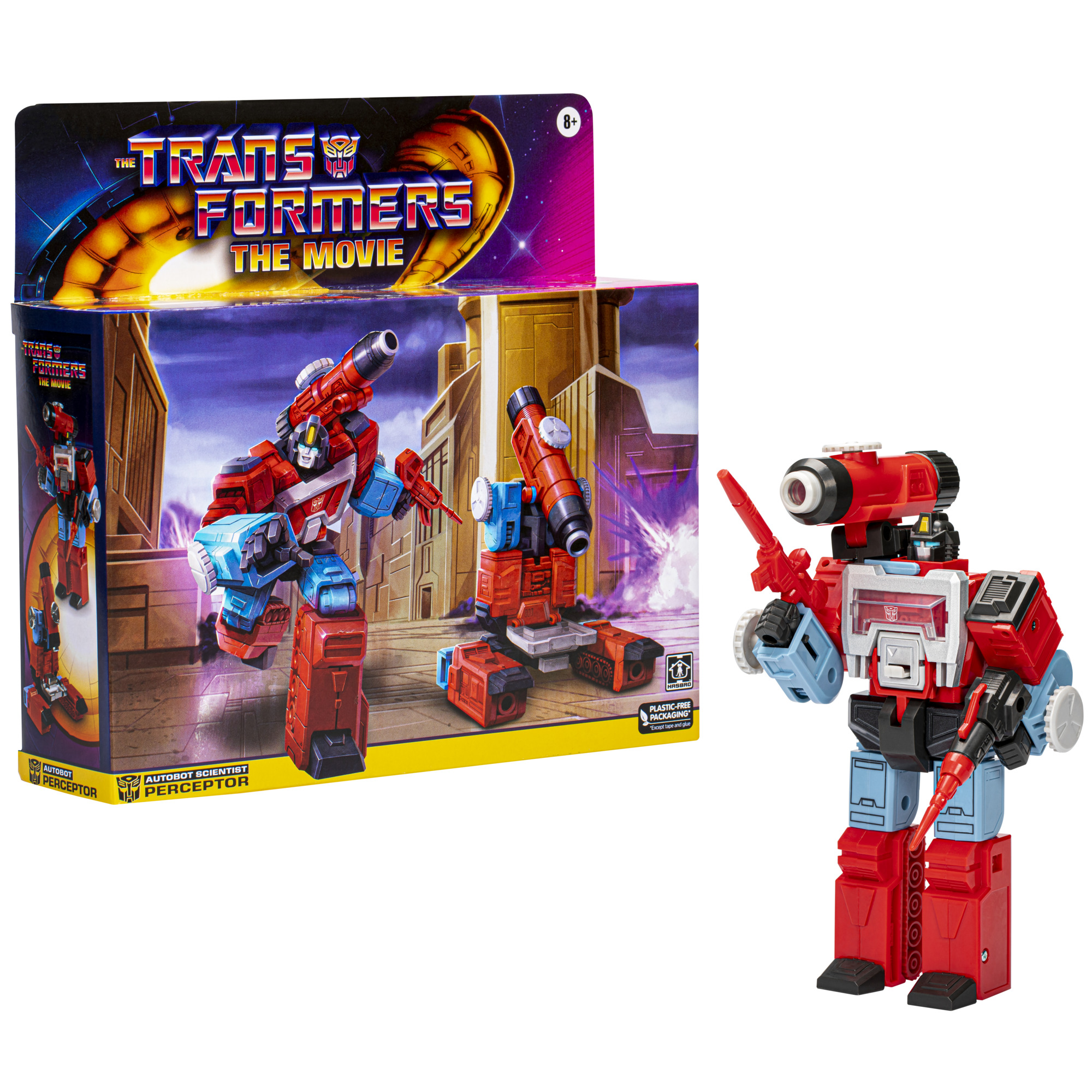 Transformers Toys Retro The Transformers The Movie G1 Perceptor Toy 5.5 inch Action Figure For Boys And Girls Ages 8 And Up Hasbro Pulse